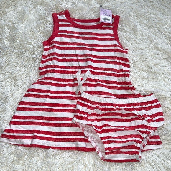 Primary | Dresses | Primary Baby Tank Drawstring Dress And Bloomers Red ...